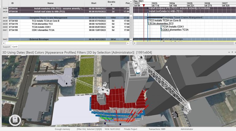 4D Simulation Project | High-Rise Residential | UK | Tantek 4D